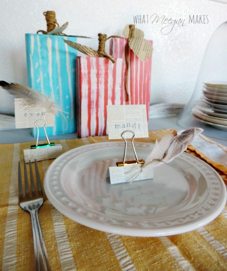 Thanksgiving Place Cards YOU Can Make - What Meegan Makes