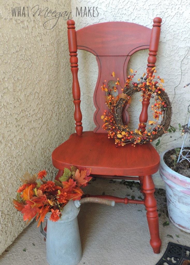 Red Chair Makeover - What Meegan Makes