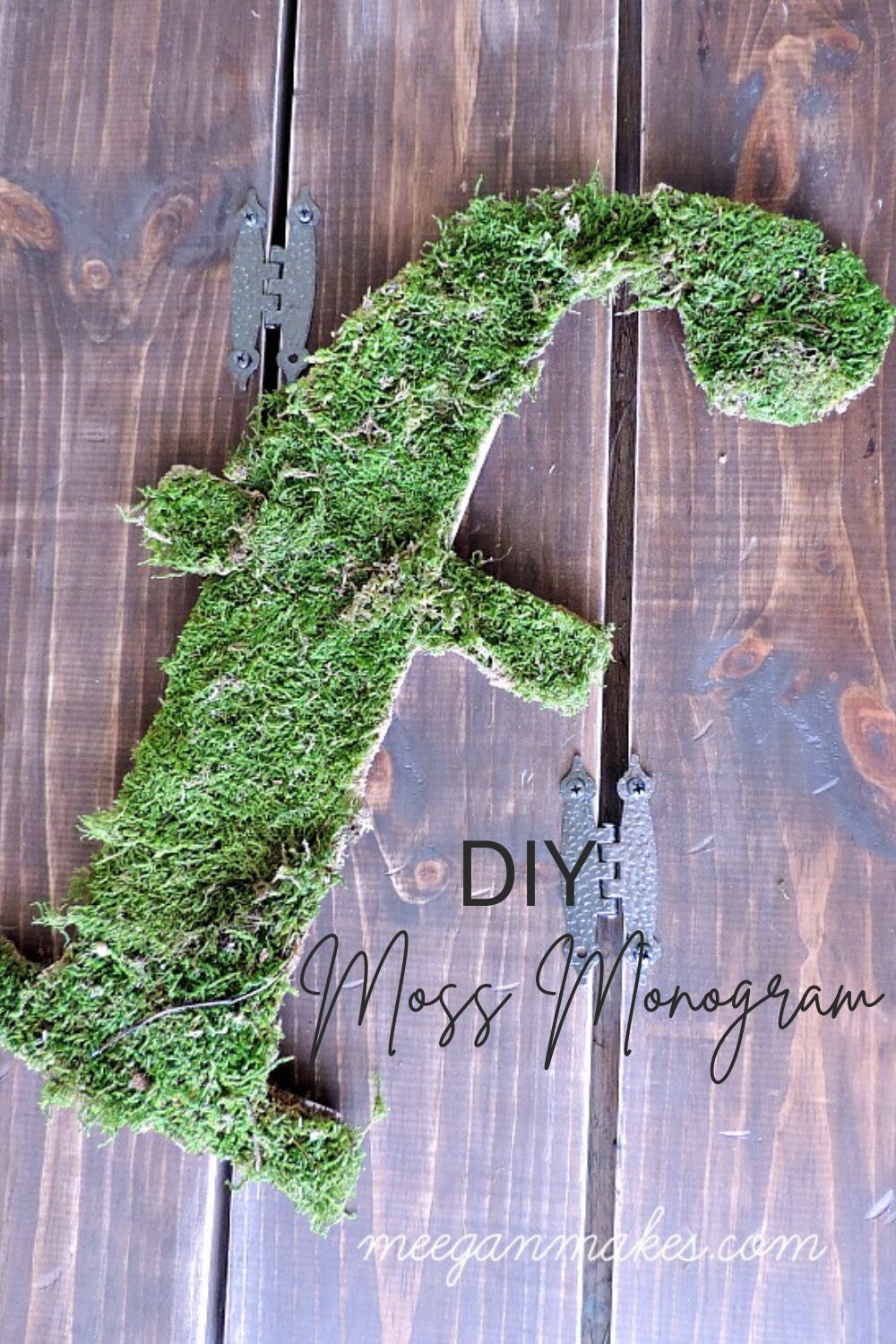 How To Make a Moss Monogram - What Meegan Makes