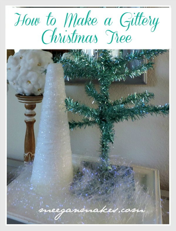 How To Make A Glittery Christmas Tree - What Meegan Makes