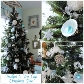 Tea Cup Decorated Christmas Tree - What Meegan Makes