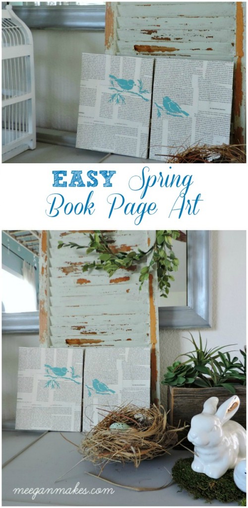 Spring Book Page Art - What Meegan Makes