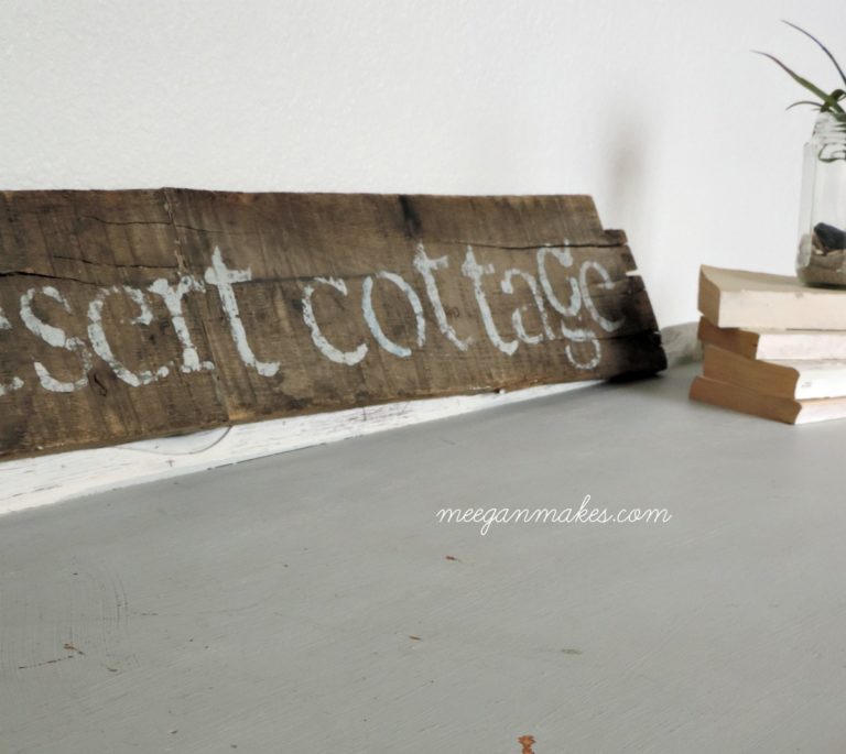 How To Make a Rustic Pallet Sign - What Meegan Makes