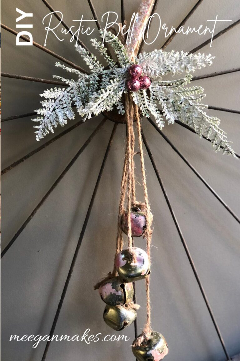 DIY Rustic Bell Christmas Ornament - What Meegan Makes