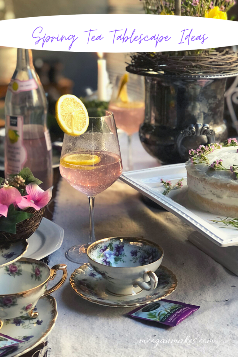 Spring Tea Tablescape Ideas - What Meegan Makes