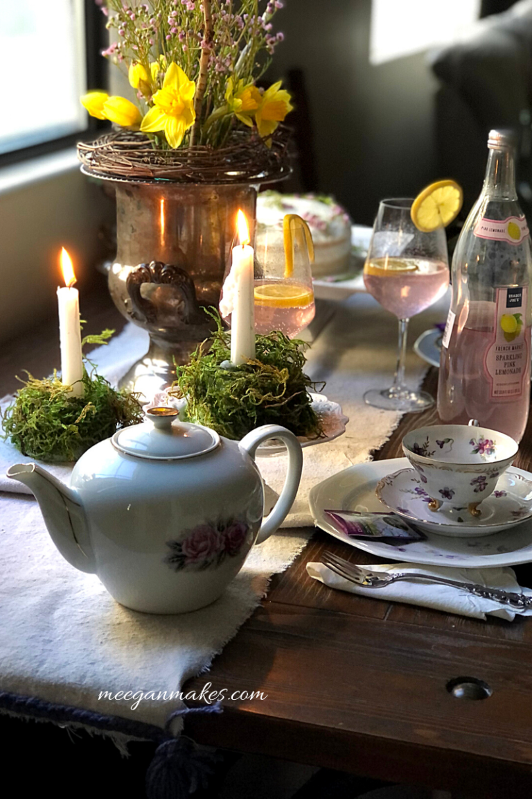 Spring Tea Tablescape Ideas - What Meegan Makes