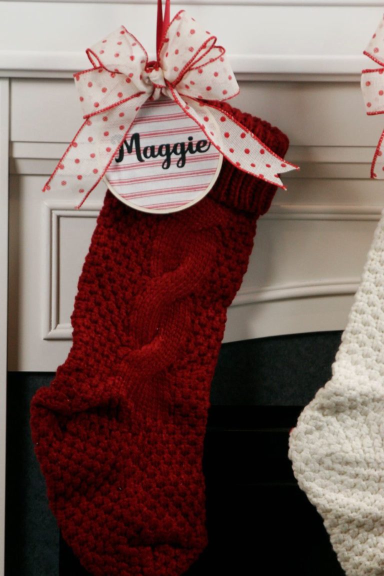 How to Make a Boho Style Christmas Stocking - What Meegan Makes