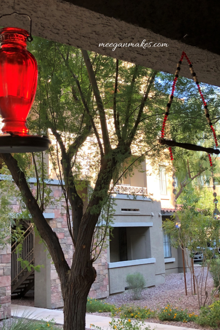 DIY Spindle Outdoor Bird Perch - What Meegan Makes