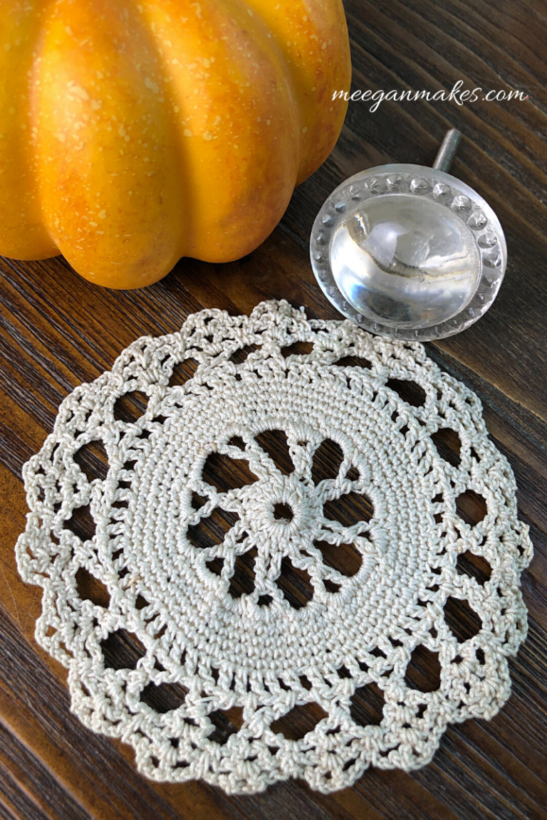How To Decorate Pumpkins with Vintage Doilies - What Meegan Makes