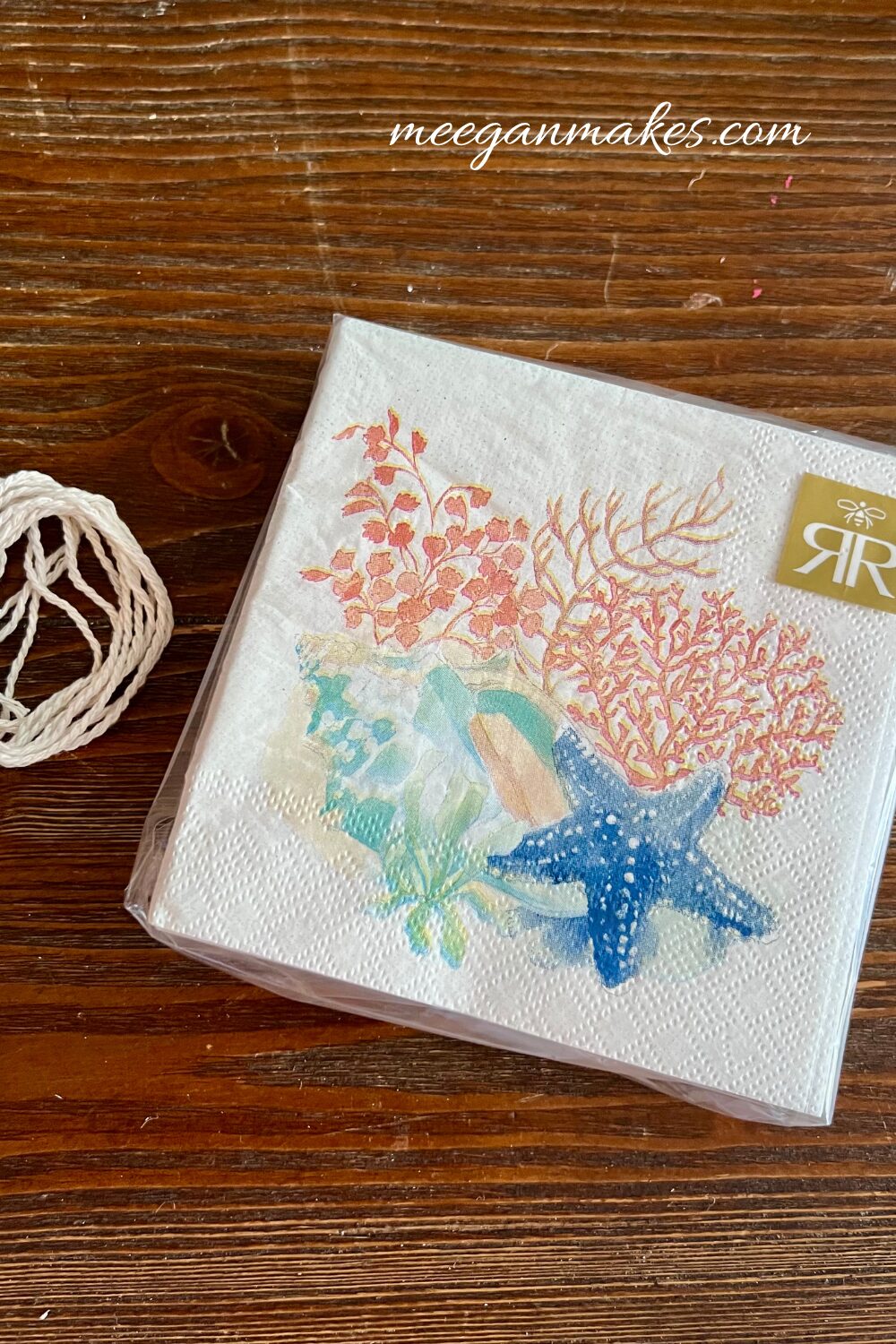 DIY Mini Paper Napkin Pennant - What Meegan Makes